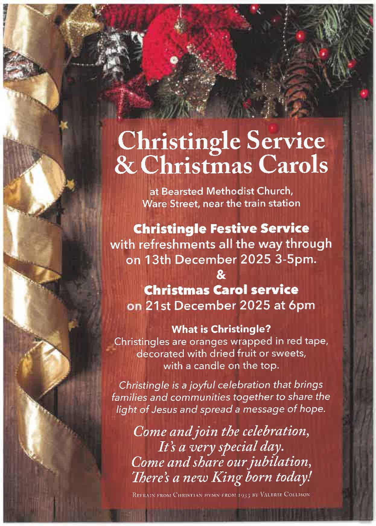Christingle Service & Christmas Carols – Bearsted Parish Council